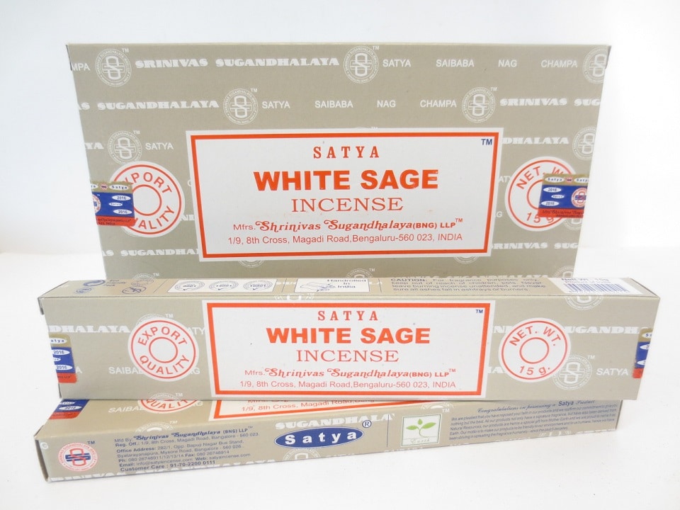 Satya Incense Earth - White Sage 15g - Dragon Euro Trade Wholesale