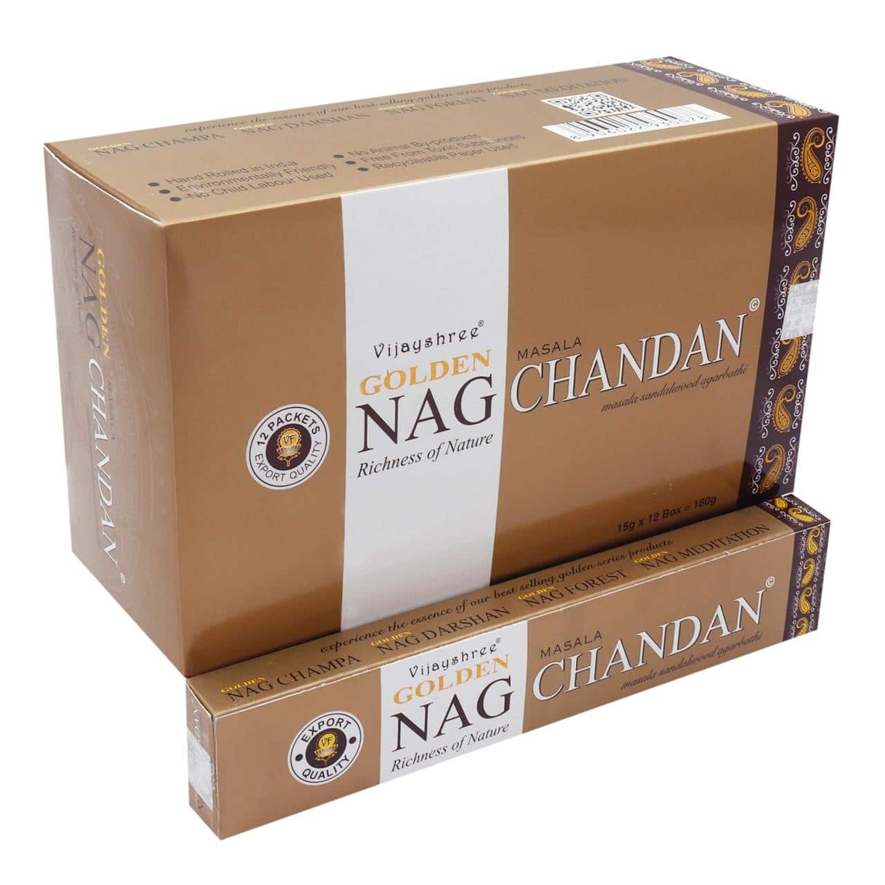 Golden Nag Chandan 15 gram - Dragon Euro Trade Wholesale