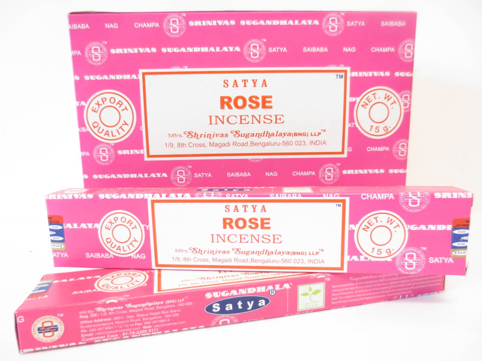 Satya Incense Earth - Rose 15g - Dragon Euro Trade Wholesale